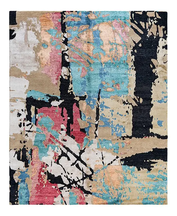 Bloomingdale'S Indo Modern M7123 Area Rug, 8' X 9'10 - Brown