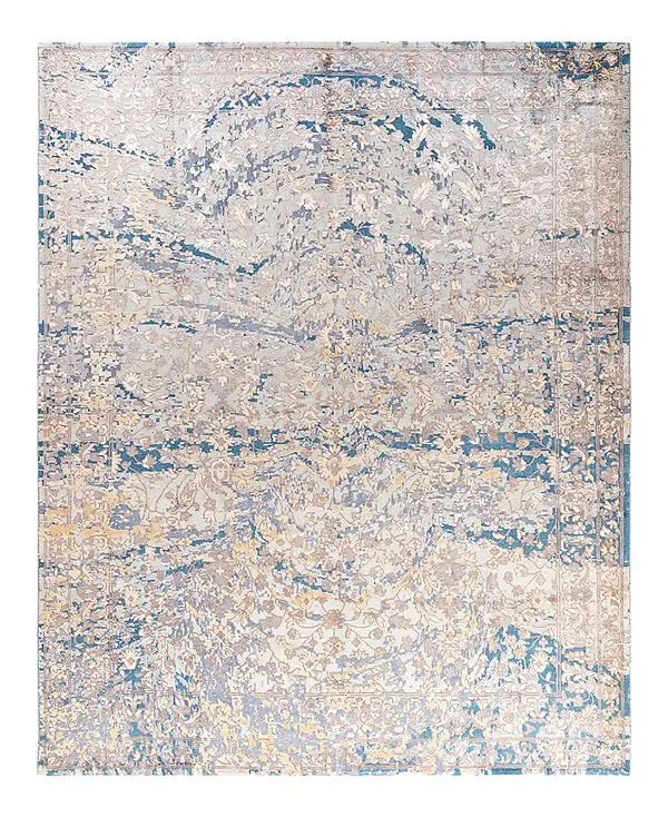 Bloomingdale'S Indo Ikat M7296 Area Rug, 8'2 X 10'1 - Gray