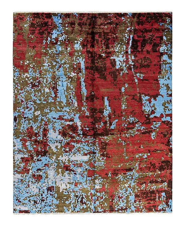 Bloomingdale'S Indo Ikat M6981 Area Rug, 8'1 X 10 - Red