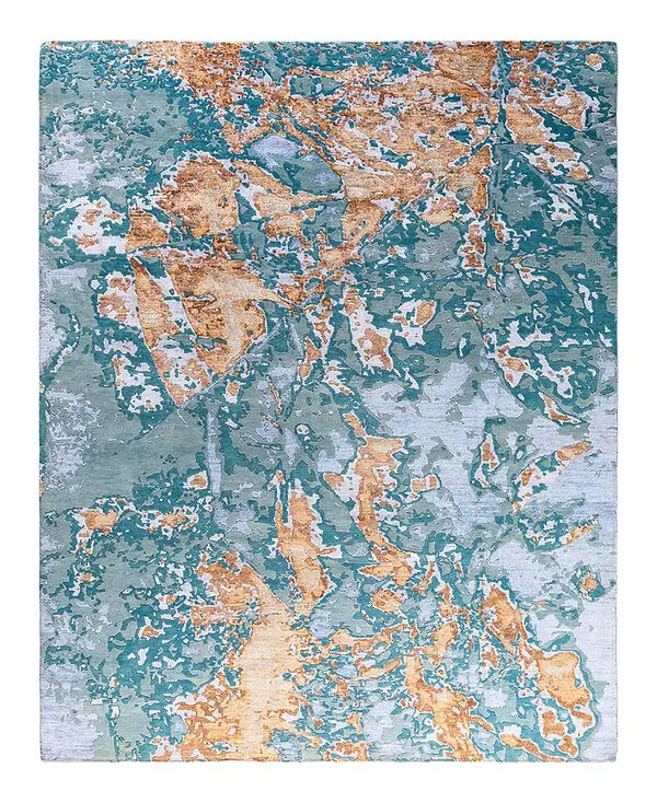 Bloomingdale'S Indo Modern M7493 Area Rug, 8'2 X 10'1 - Blue