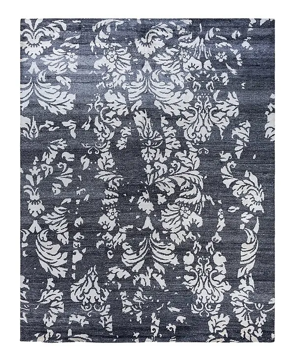 Bloomingdale'S Indo Modern M6263 Area Rug, 8'2 X 10'1 - Black
