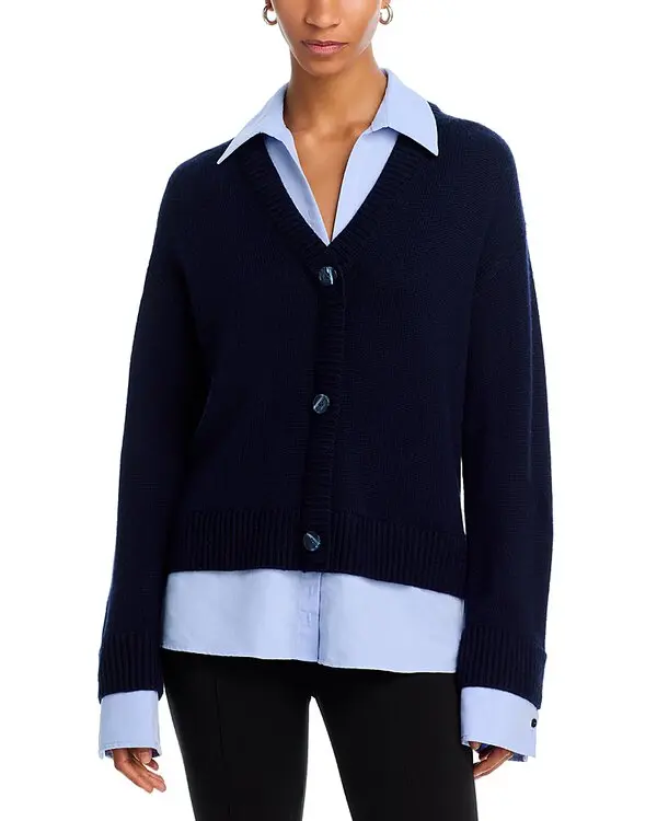 Cinq À Sept Megan Layered Look Cardigan