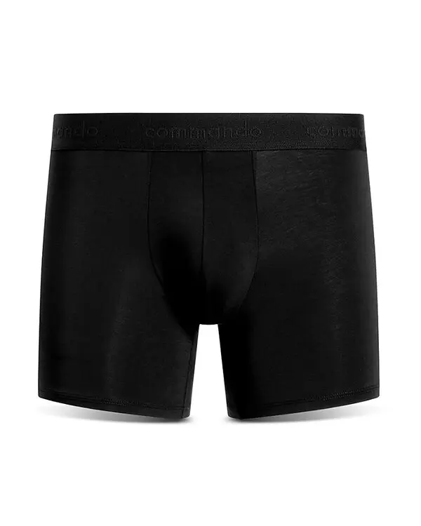 Commando Micro Modal Modern Fit Boxer Briefs - Black