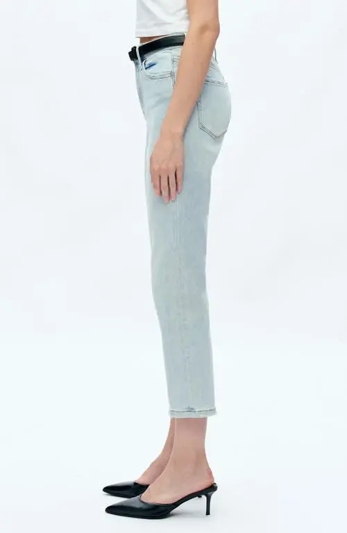 BAYEAS High-waist Ankle Jeans - Light Blue