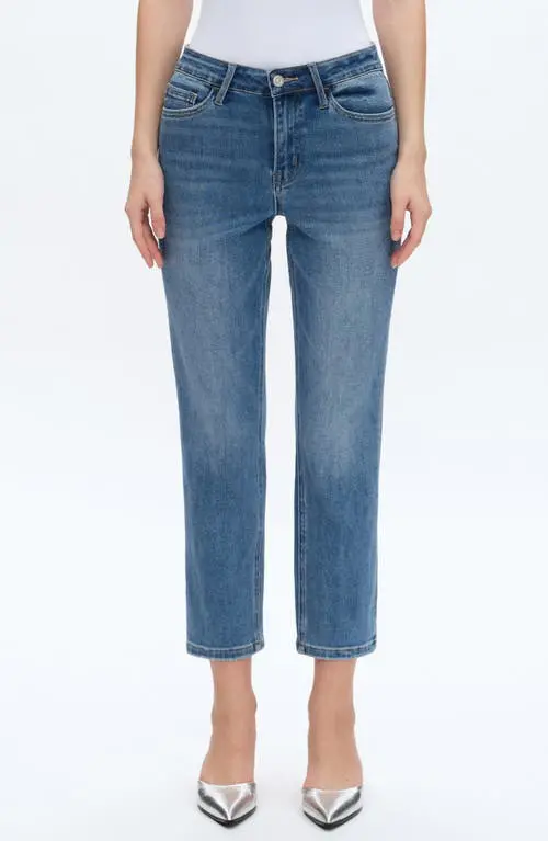 BAYEAS High-waist Ankle Jeans - Medium Blue