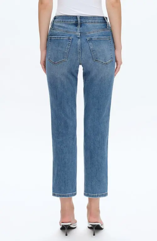 BAYEAS High-waist Ankle Jeans - Medium Blue