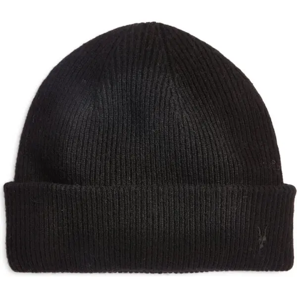 ALLSAINTS Ramskull Wool Beanie - Black