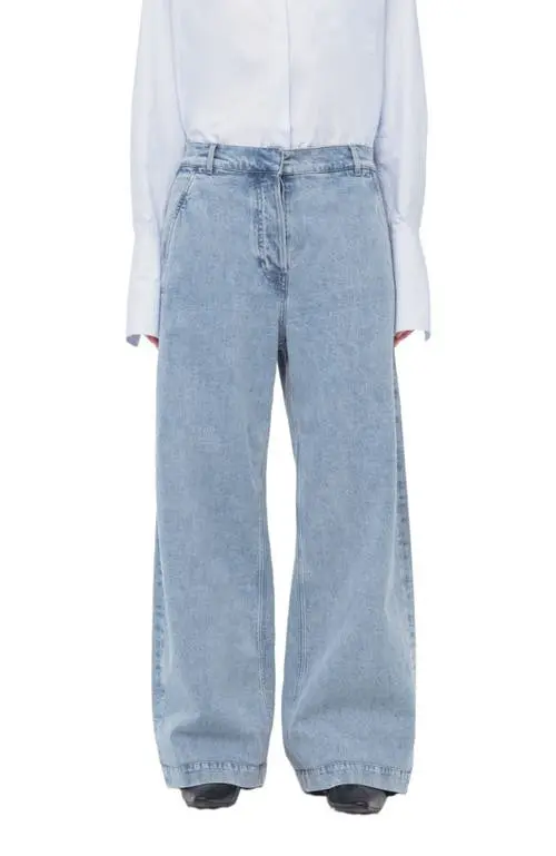 Another Tomorrow Carpenter Denim Pant - Light Blue Wash