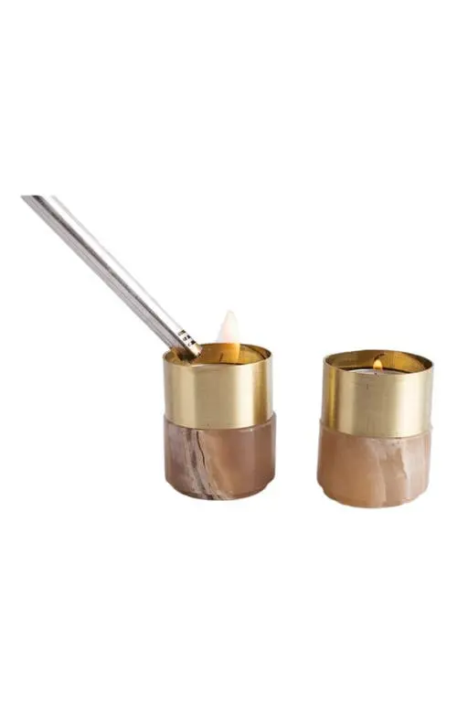 ANDJACOB DECOR Brass Candle Holder