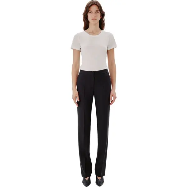 Another Tomorrow Classic Trouser - Black
