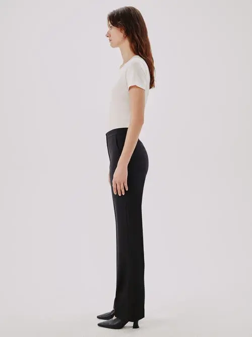 Another Tomorrow Classic Trouser - Black