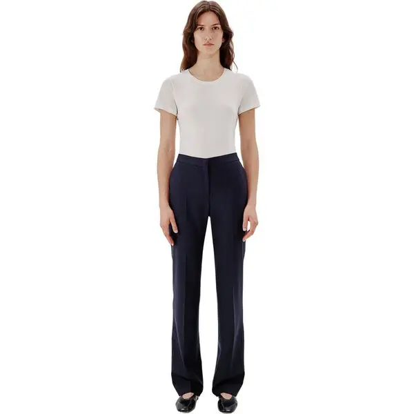 Another Tomorrow Classic Trouser - Navy