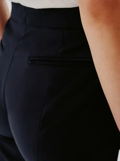 Another Tomorrow Classic Trouser - Navy