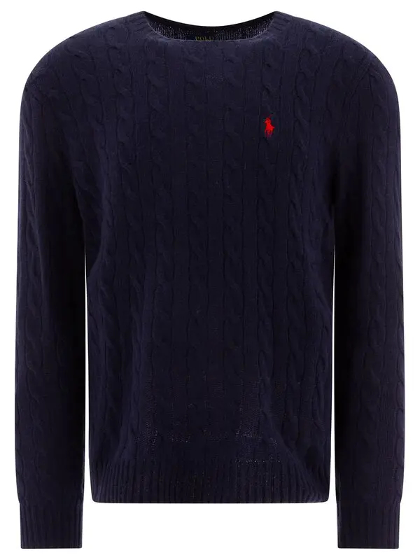 Polo Ralph Lauren Wool And Cashmere Crewneck Sweater - Blue