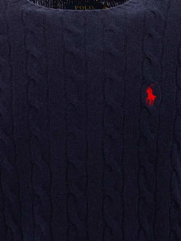 Polo Ralph Lauren Wool And Cashmere Crewneck Sweater - Blue
