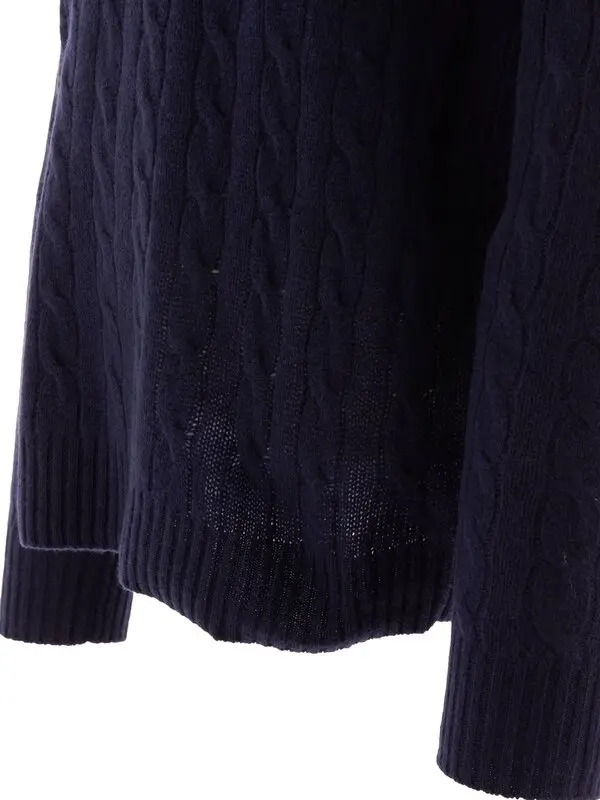 Polo Ralph Lauren Wool And Cashmere Crewneck Sweater - Blue