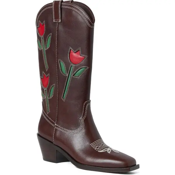 LOEFFLER RANDALL Wilder Western Boot - Espresso
