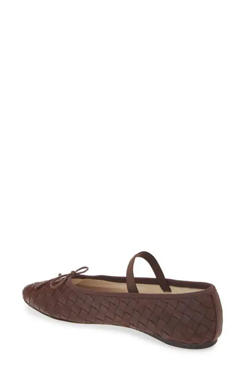 LOEFFLER RANDALL Leonie Mary Jane Ballet Flat - Espresso