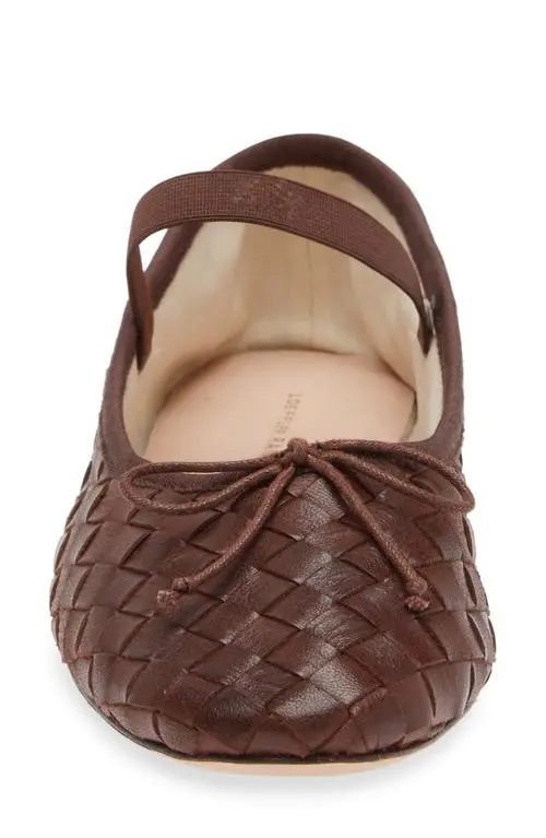 LOEFFLER RANDALL Leonie Mary Jane Ballet Flat - Espresso