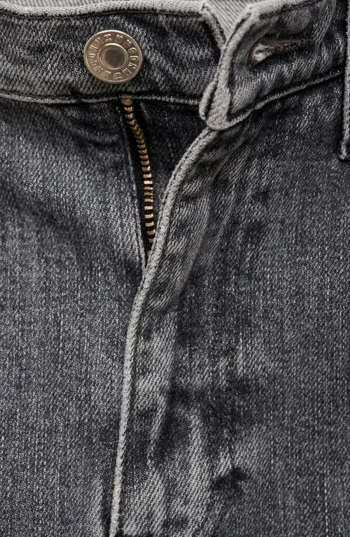 Mango Claudia Waxed Crop Slim Fit Jeans