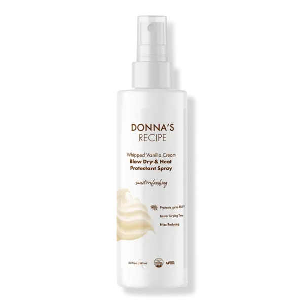 DONNA'S RECIPE Whipped Vanilla Cream Blow Dry & Heat Protectant Spray - One-color