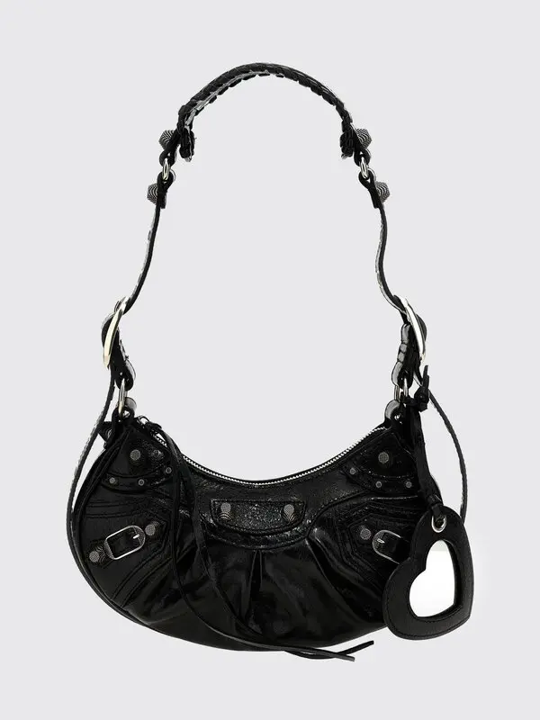 Balenciaga Le Cagole Xs Arena Leather Bag - Black