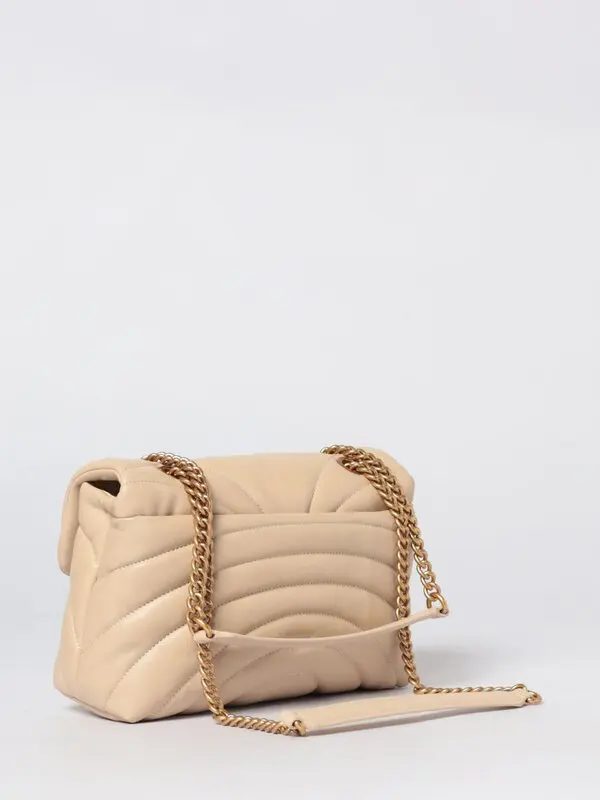 Pinko Quilted Leather Shoulder Bag - Beige