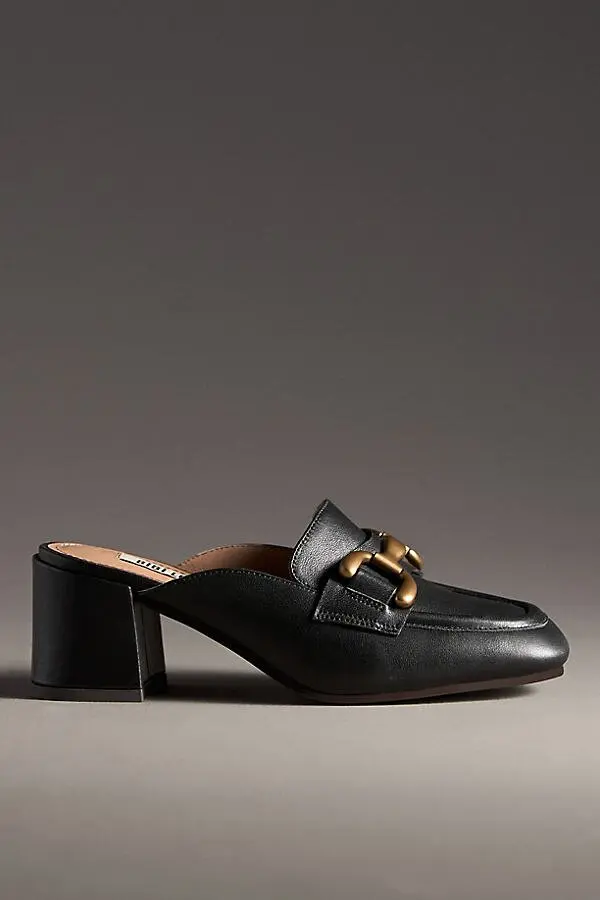 BIBI LOU Zagreb Heeled Loafers - Black