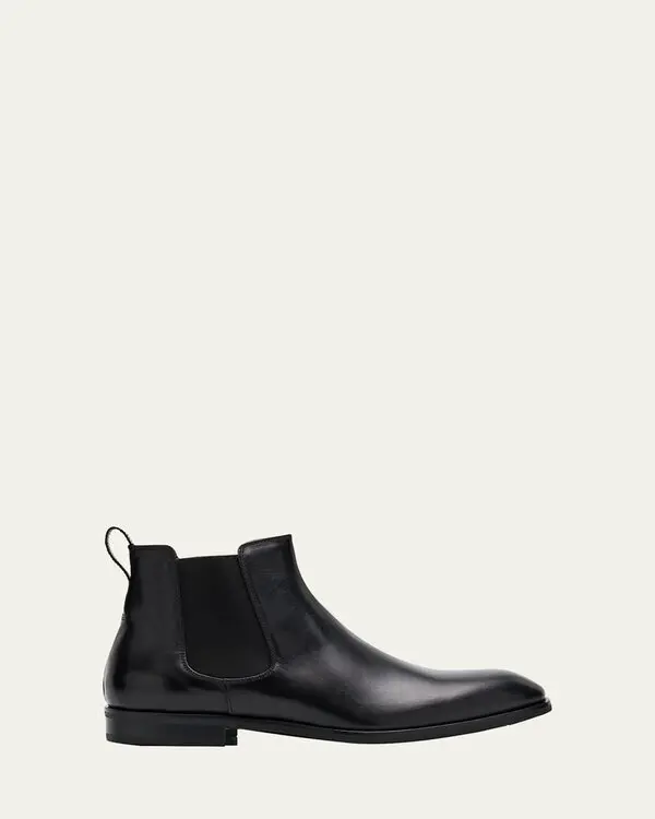 Bergdorf Goodman Calf Leather Chelsea Boots