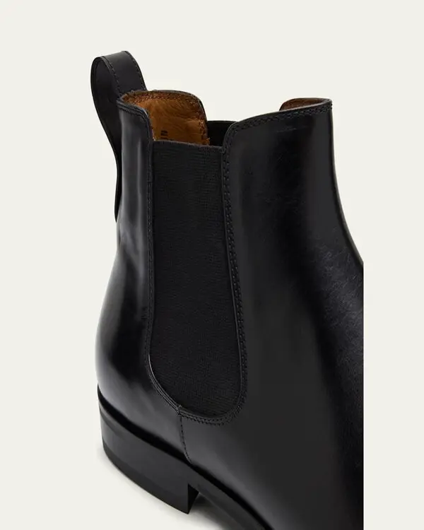 Bergdorf Goodman Calf Leather Chelsea Boots
