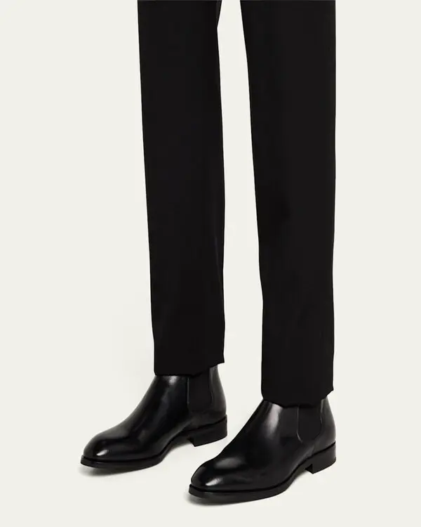 Bergdorf Goodman Calf Leather Chelsea Boots