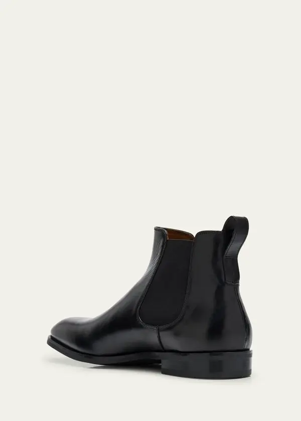 Bergdorf Goodman Calf Leather Chelsea Boots