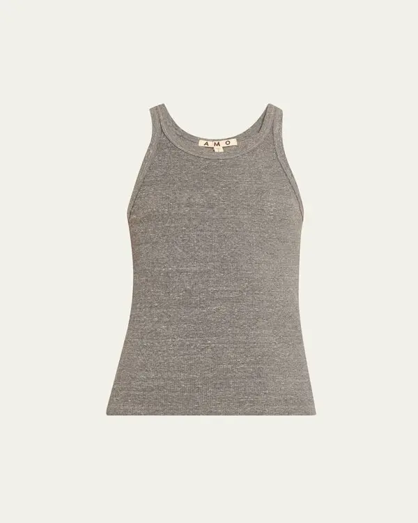AMO Long Tank Top - Heather Grey