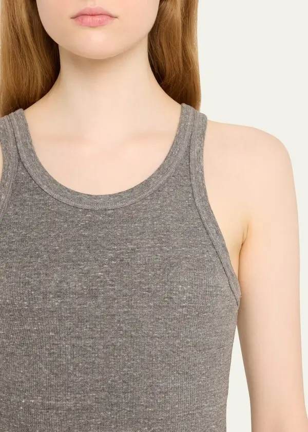 AMO Long Tank Top - Heather Grey