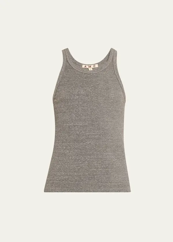 AMO Long Tank Top - Heather Grey