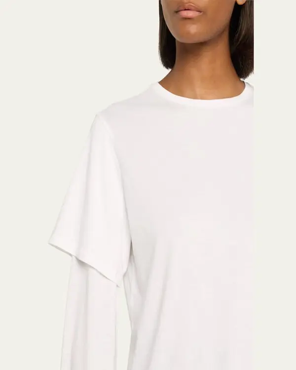 Still Here Layered Cotton Tee