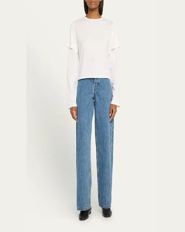 Still Here Layered Cotton Tee
