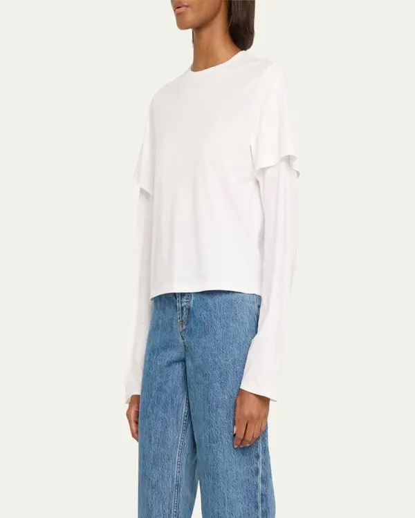 Still Here Layered Cotton Tee