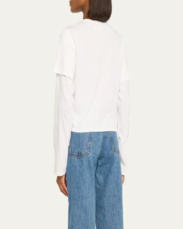 Still Here Layered Cotton Tee