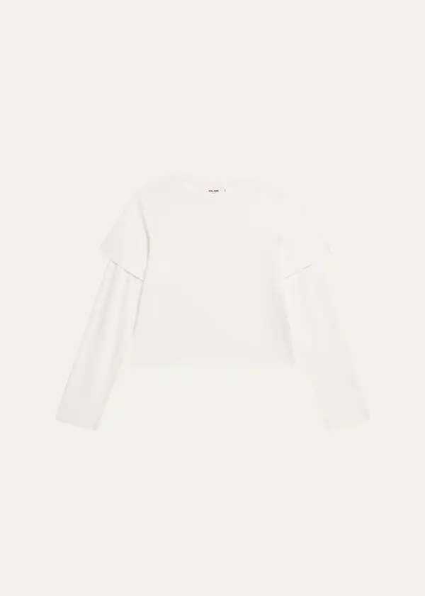 Still Here Layered Cotton Tee