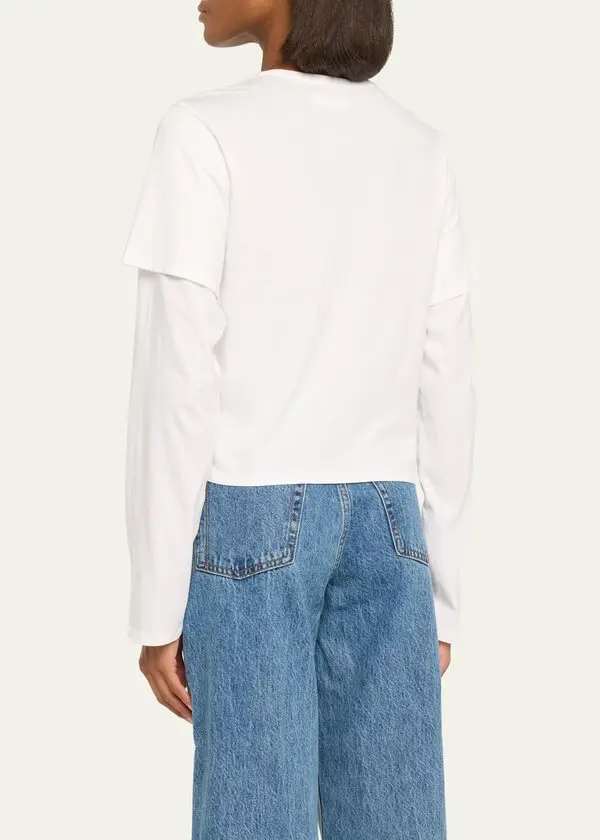 Still Here Layered Cotton Tee