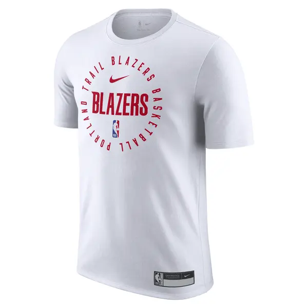 Nike Portland Trail Blazers Dri-Fit Nba T-Shirt - White | Editorialist