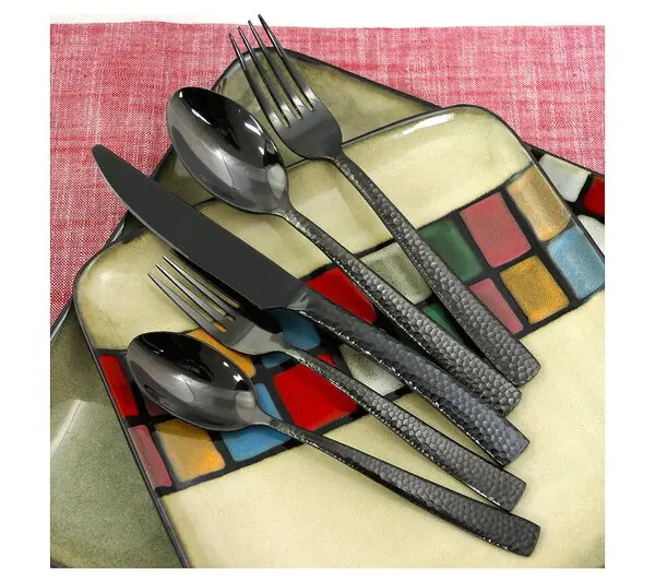 Gibson Elite Stonehenge 20 Piece Flatware Set