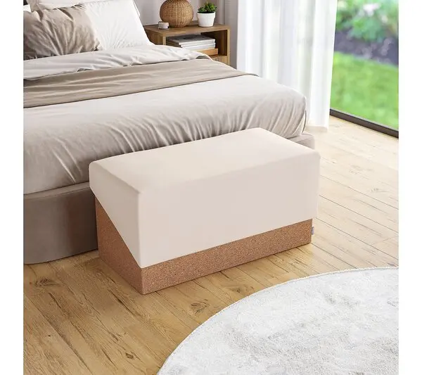 SEVILLE CLASSICS Seville Vineyard Collection Cork Bench Trunk St Orage Ottoman