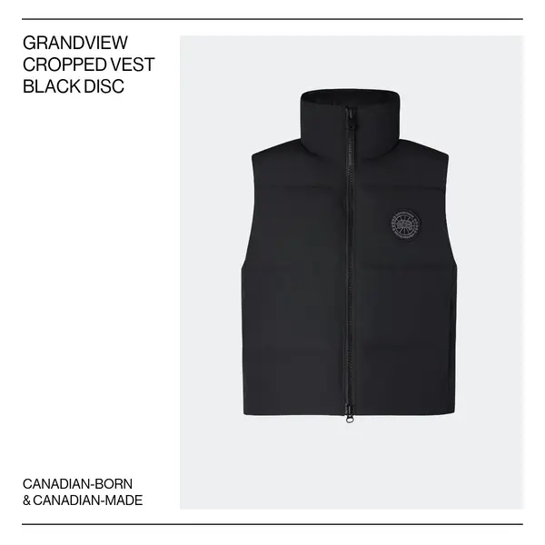 Canada Goose Grandview Vest Label - Black