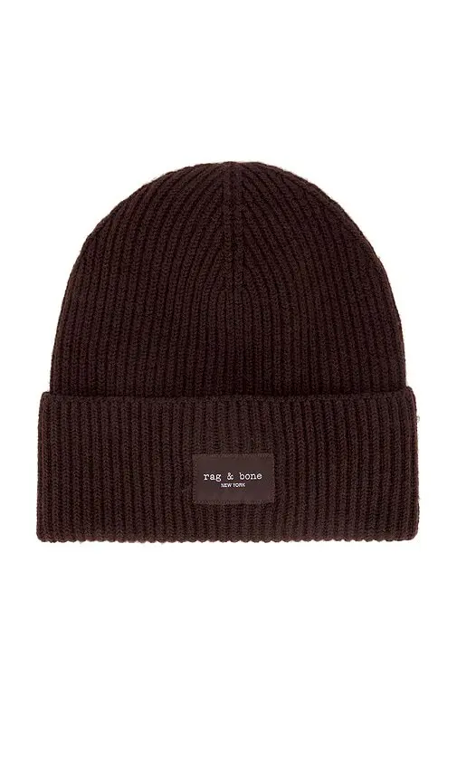 Rag & Bone Blake Beanie - Chocolate Brow
