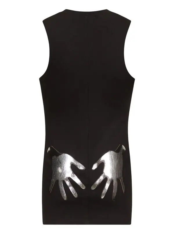 AREA Handprint Mini Dress