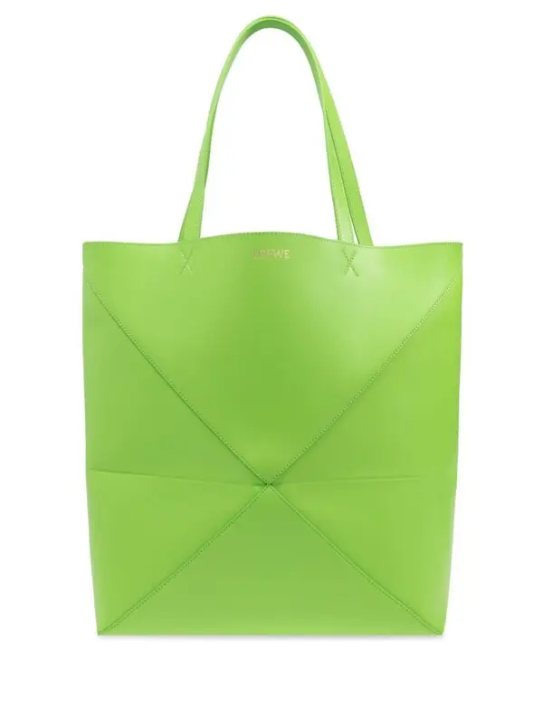 Loewe Xl Puzzle Fold Tote Bag - Green