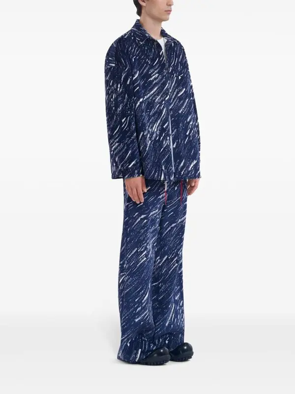 Marni Abstract-pattern Print Wide-leg Jeans