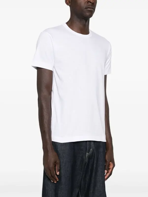 Play Comme Des Garcon Signature Heart-patch T-shirt - White